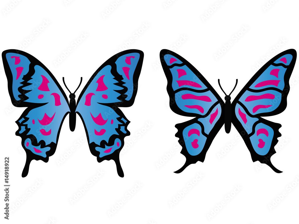 mariposas volando vector de Stock | Adobe Stock