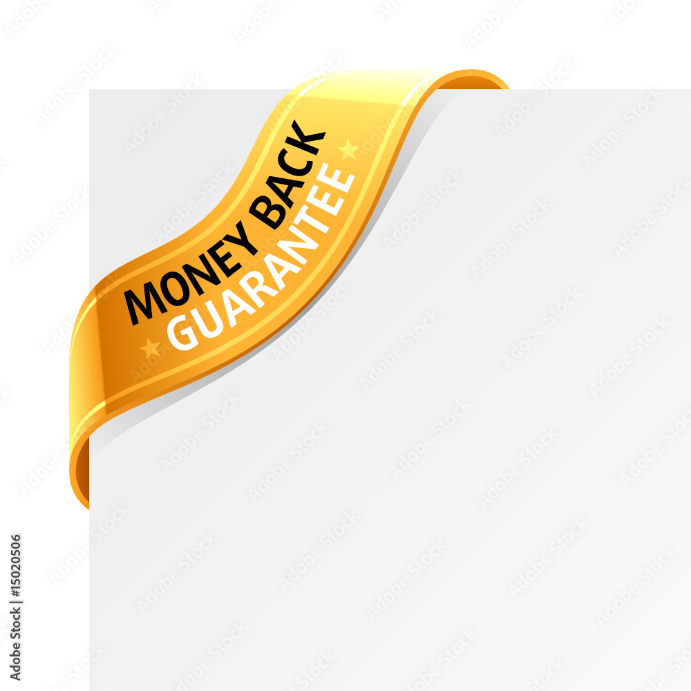 "Money back guarantee" sign Stock Vector | Adobe Stock