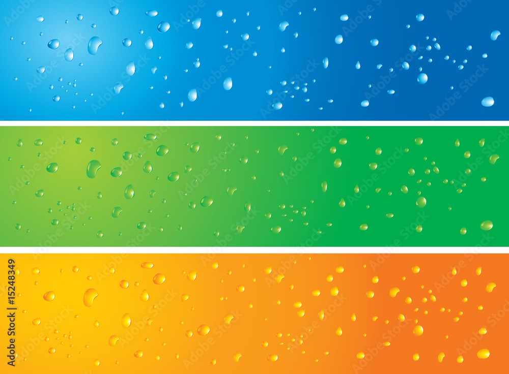 Water wallpaper banners Stock Vector | Adobe Stock