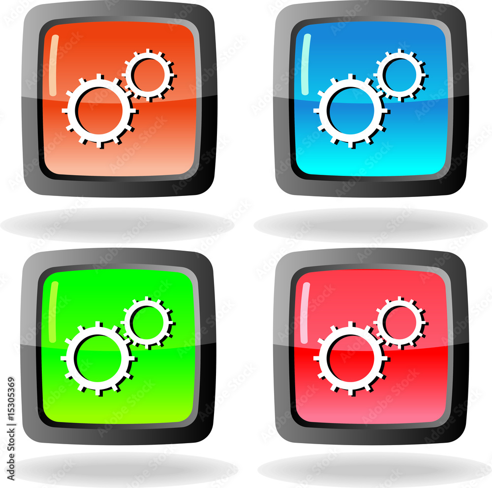 icone engrenage Stock Vector | Adobe Stock