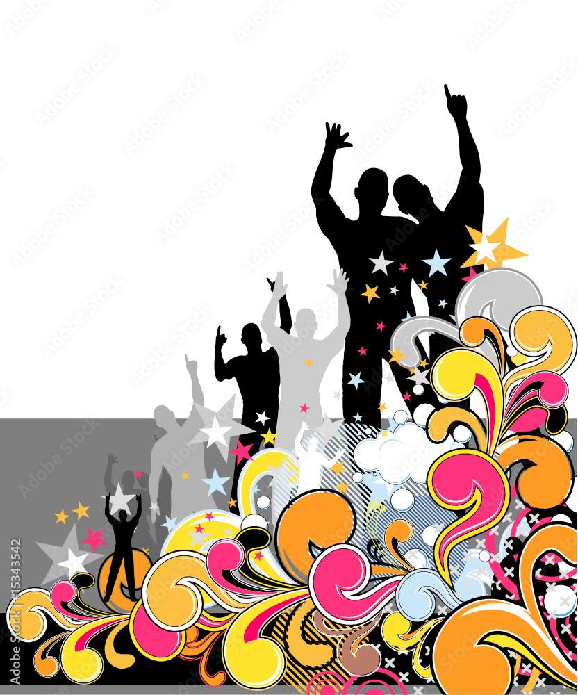 pop party vector de Stock | Adobe Stock