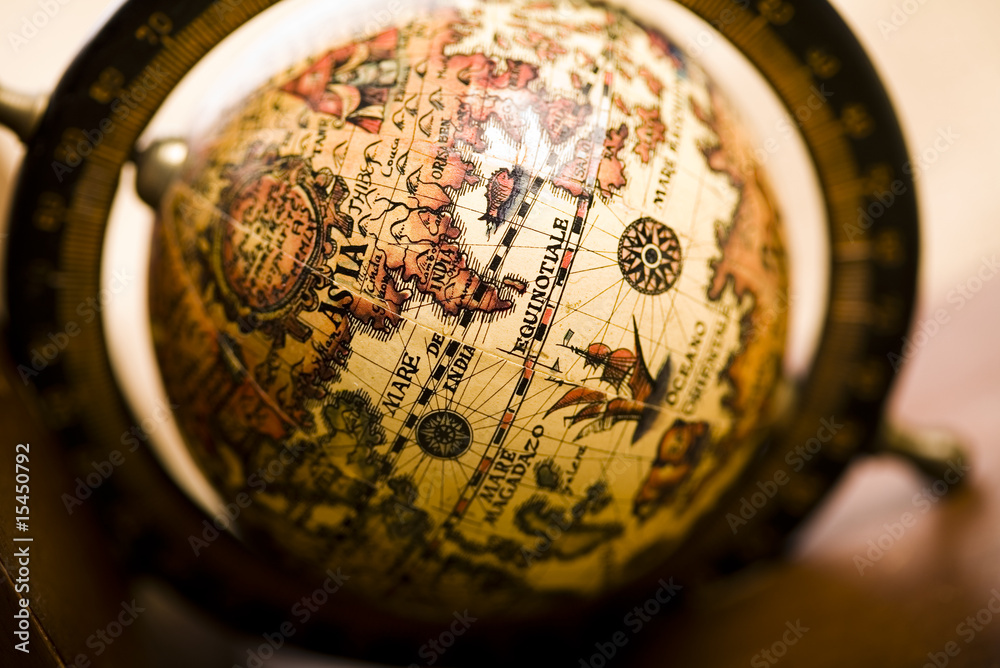 Retro concept globe Stock Photo | Adobe Stock