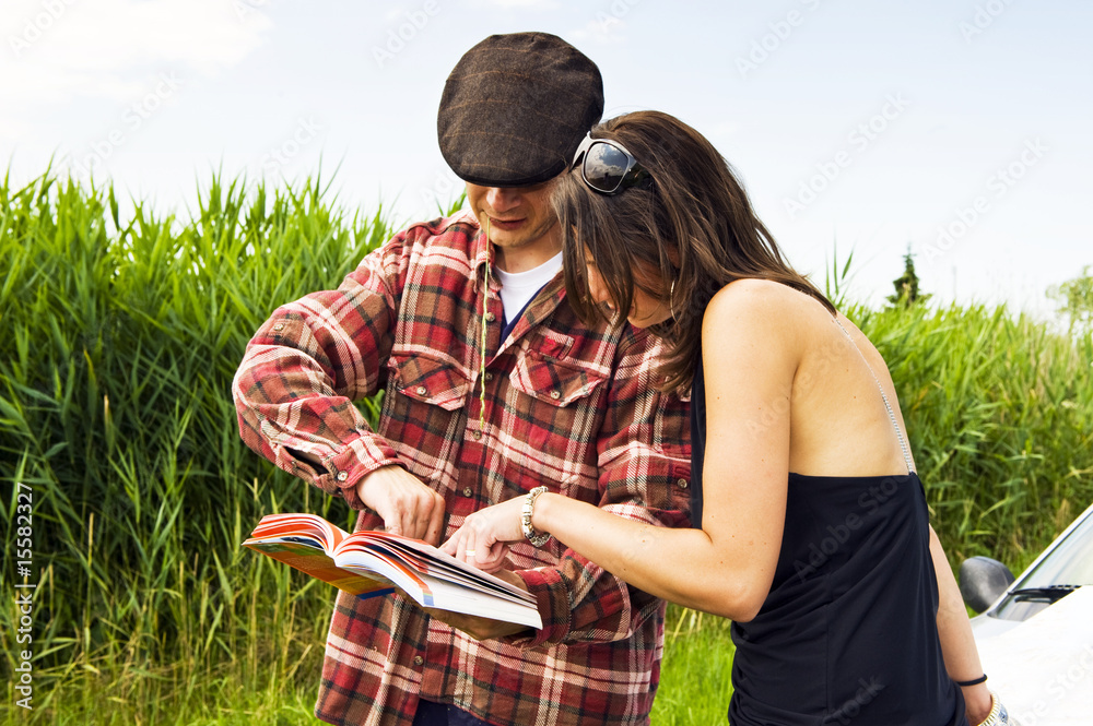 Asking directions Stock Photo | Adobe Stock