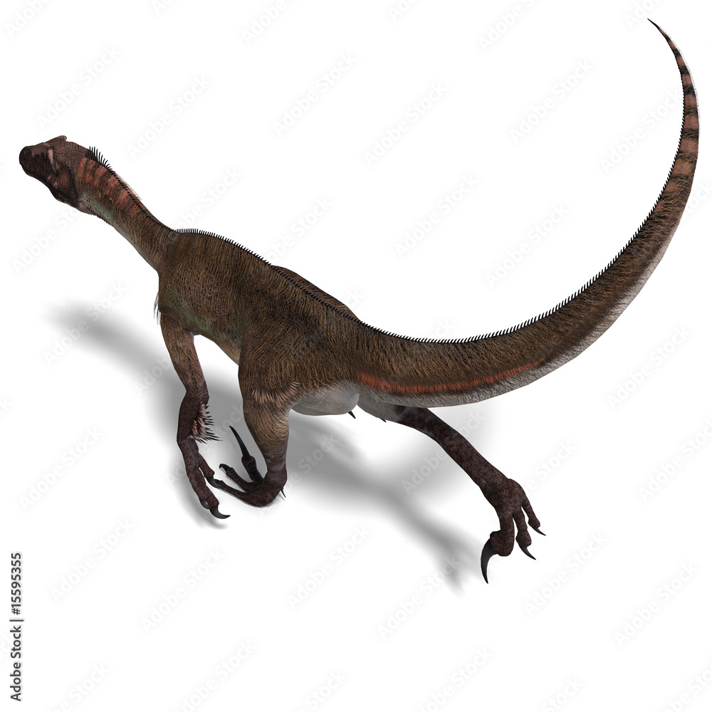 Dinosaur Utahraptor Stock Illustration | Adobe Stock