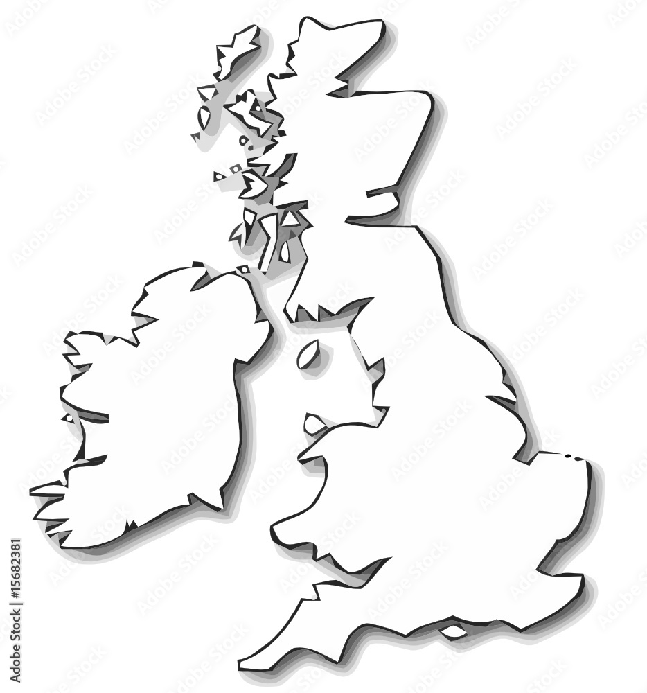 Vecteur Stock The British Isles | Adobe Stock