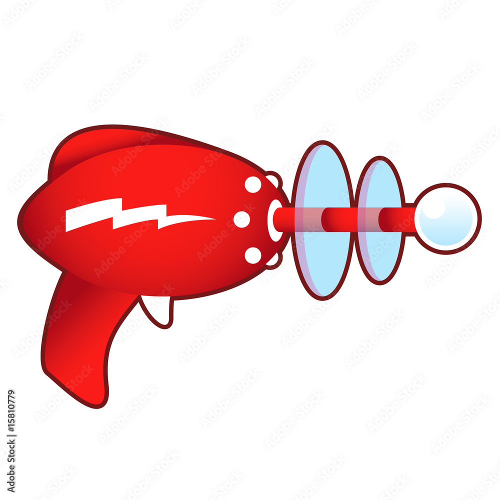 Retro laser gun or raygun vector illustration Stock Vector | Adobe Stock