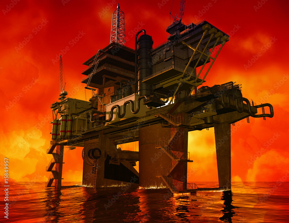 Production of petroleum Stock Illustration | Adobe Stock