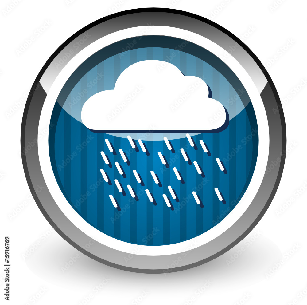 Heavy Rain Symbol Stock Vector | Adobe Stock