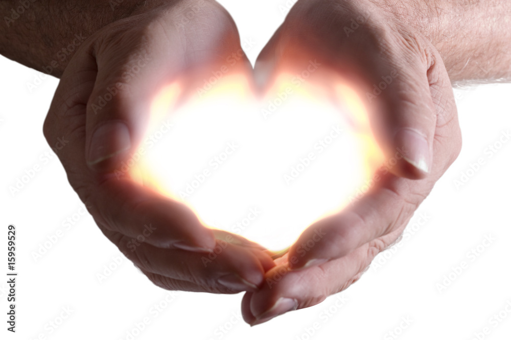 Manos y luz Stock Photo | Adobe Stock