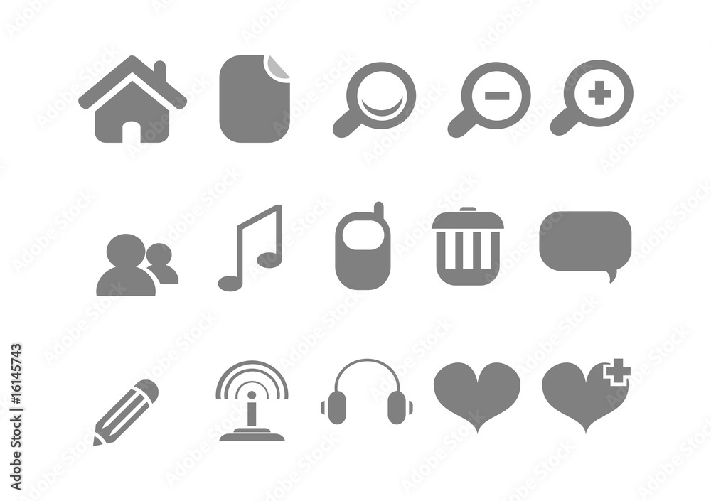 Icon Pack Stock Vector | Adobe Stock