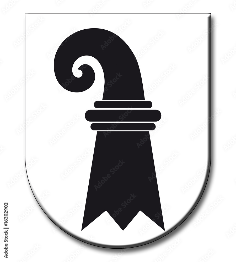 Drapeau, canton de Bâle ville Illustration Stock | Adobe Stock