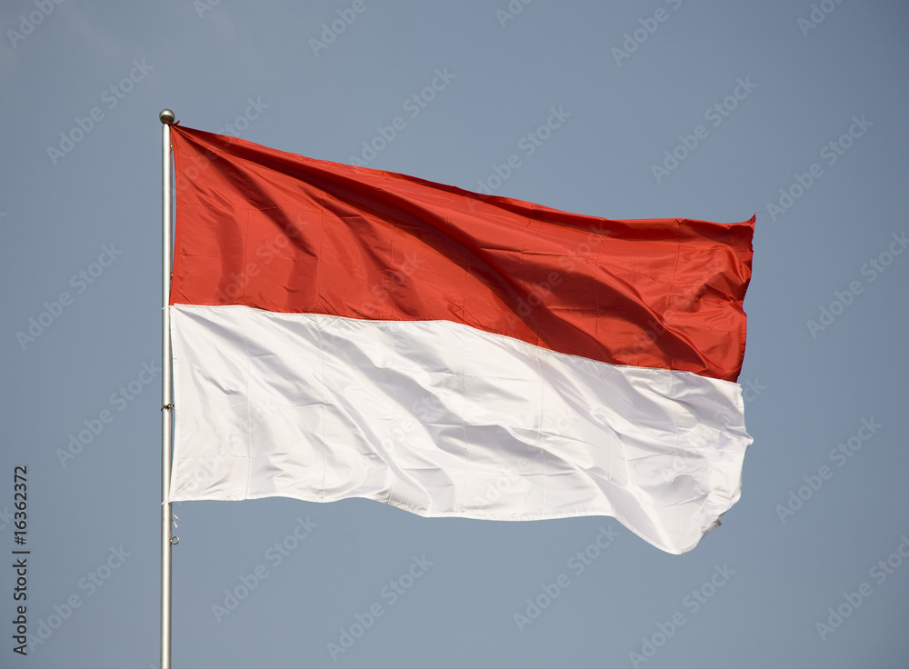 Indonesian flag Stock Photo | Adobe Stock
