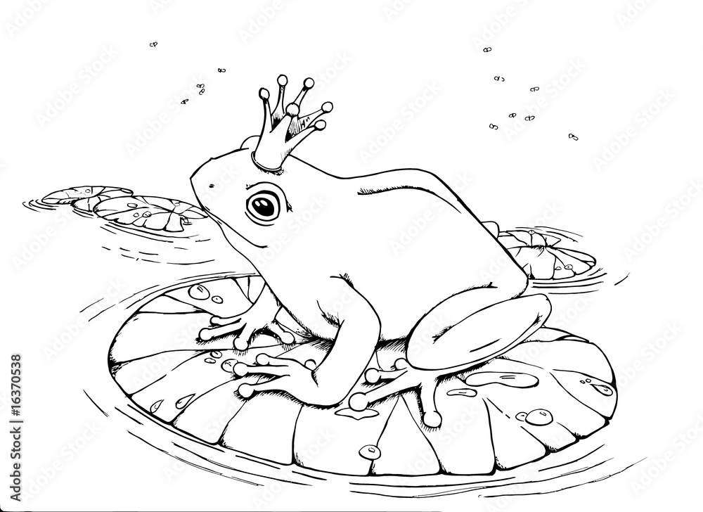 Froschkönig, Frosch, König, Märchen, Buch Stock-Vektorgrafik | Adobe Stock