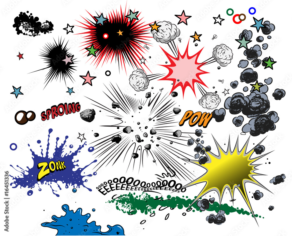 Comic book explosion Stock Vector | Adobe Stock