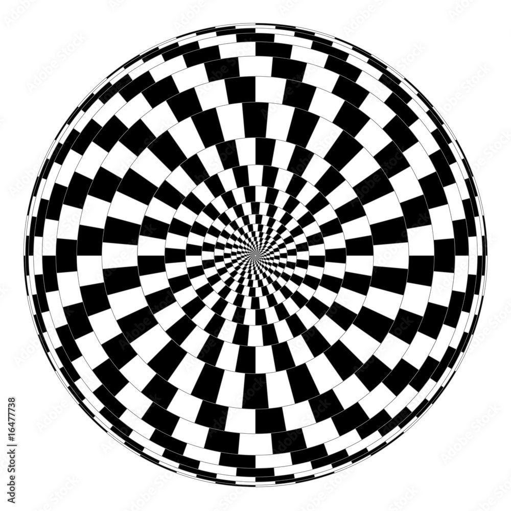 Vector spiral optical illusion Stock Vector | Adobe Stock
