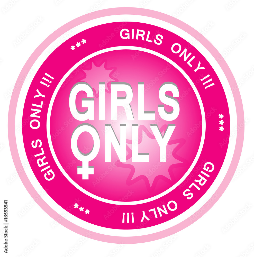 Girls only Stock Vector | Adobe Stock