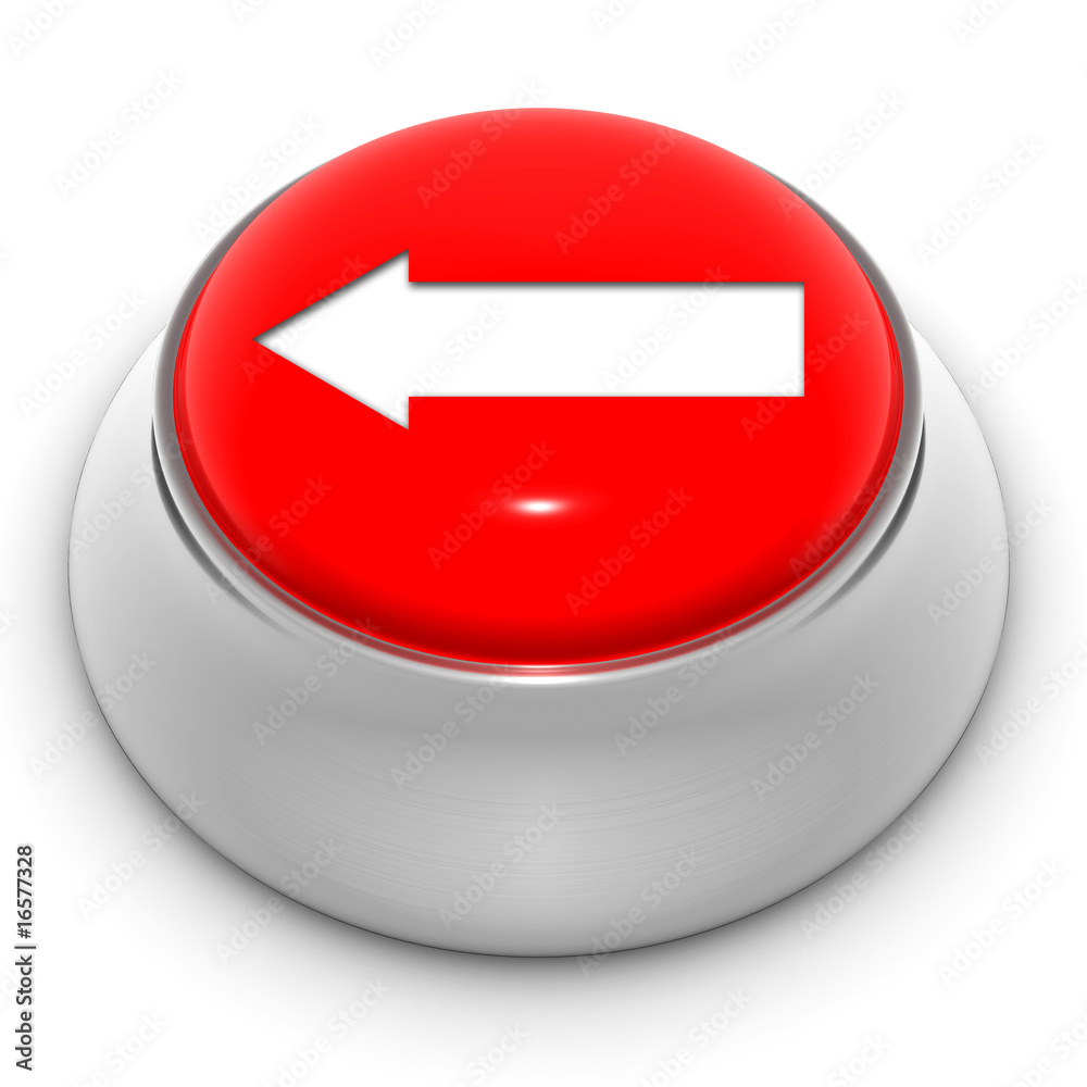 Boton 3d Rojo atras ilustración de Stock | Adobe Stock