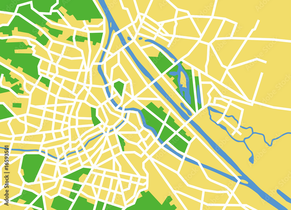 vector map of vienna. Stock Vector | Adobe Stock