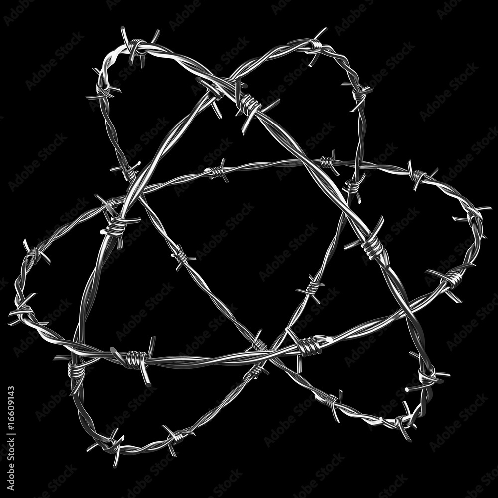 barbed wire Stock Illustration | Adobe Stock