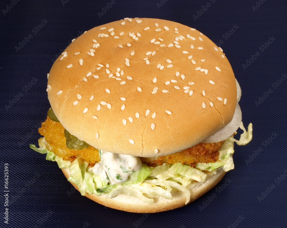 Backfisch im Brötchen Stock Photo | Adobe Stock