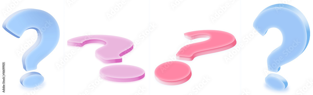 question mark in different positions and with pastel colors Stock ...