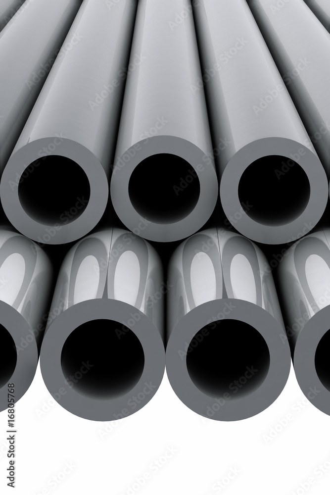 Tubes With Reflection Stock Illustration | Adobe Stock