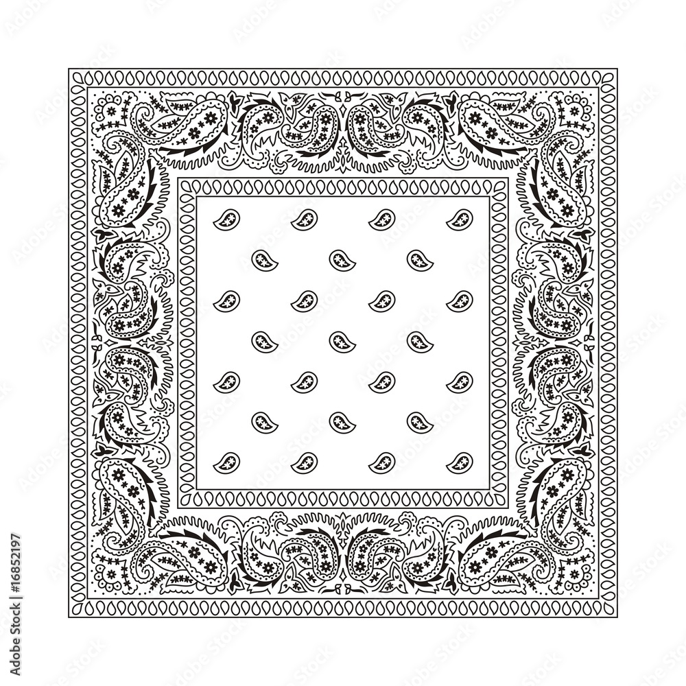 BANDANA-2 (WHITE) Stock Vector | Adobe Stock