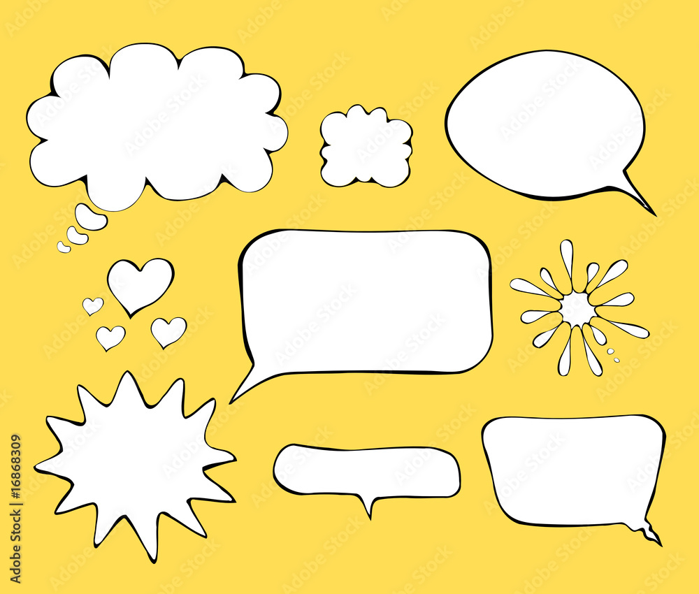 cartoon callouts. vector Stock Vector | Adobe Stock