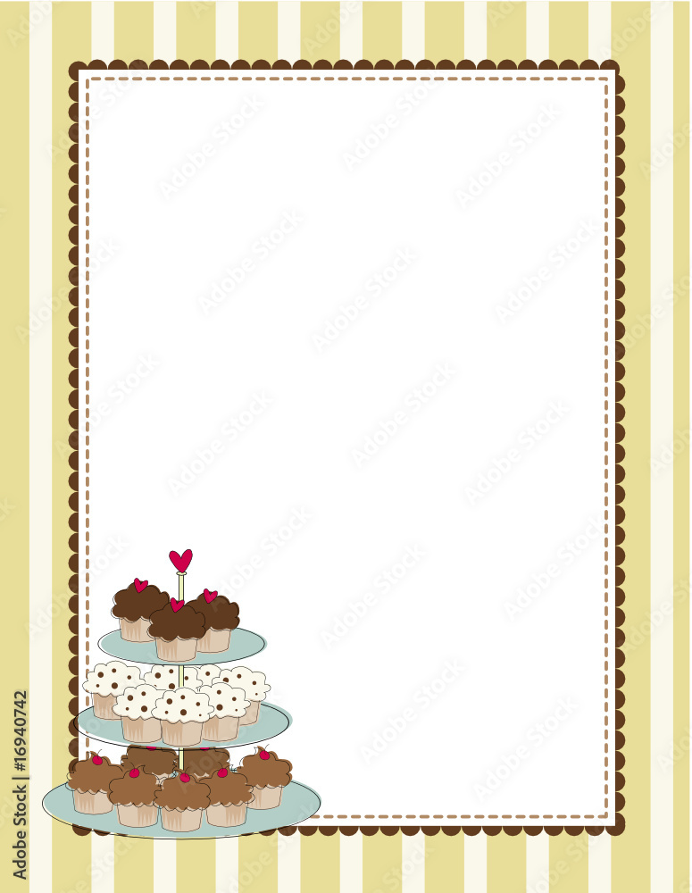 Cupcakes Border
