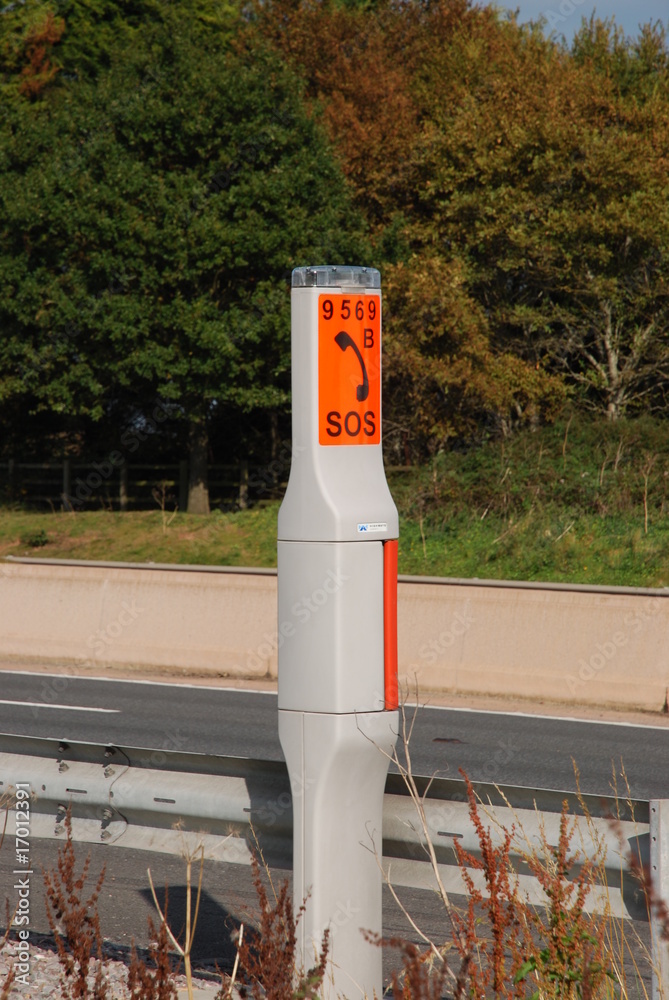 Motorway Emergency Phone Stock Photo | Adobe Stock