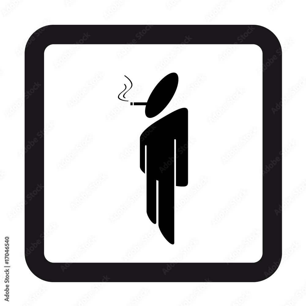 pictogramme fumeur - smok Pictogram Stock Illustration | Adobe Stock