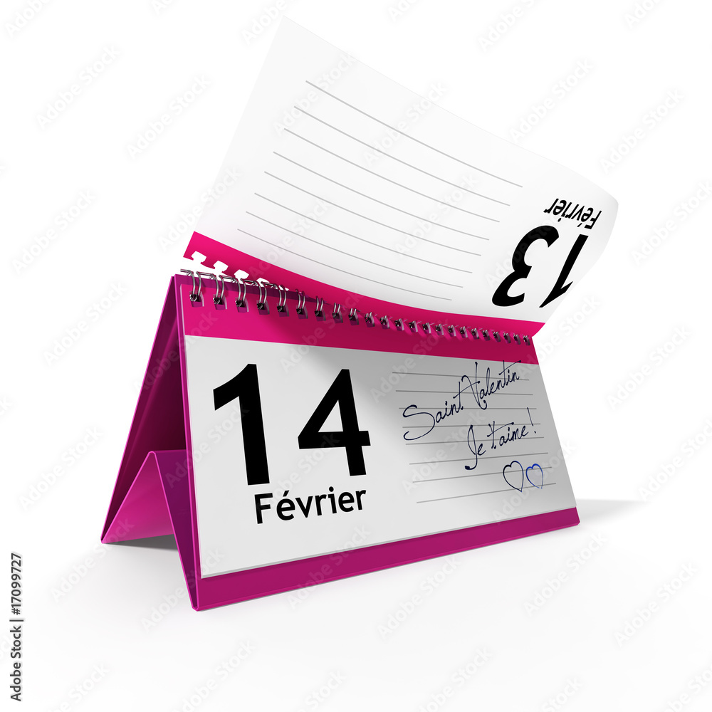 14 février Illustration Stock | Adobe Stock