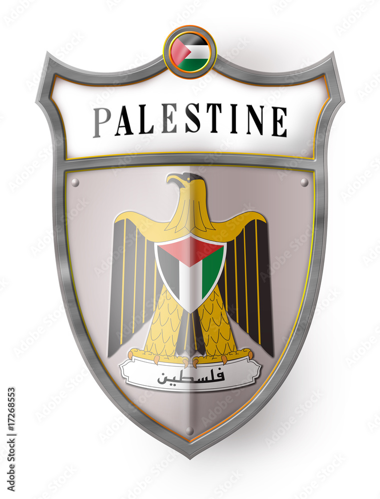 coat of arms palestine wappen palästina button icon Stock-Illustration ...