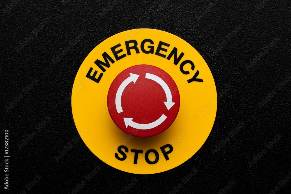 Red emergency button Stock Photo | Adobe Stock