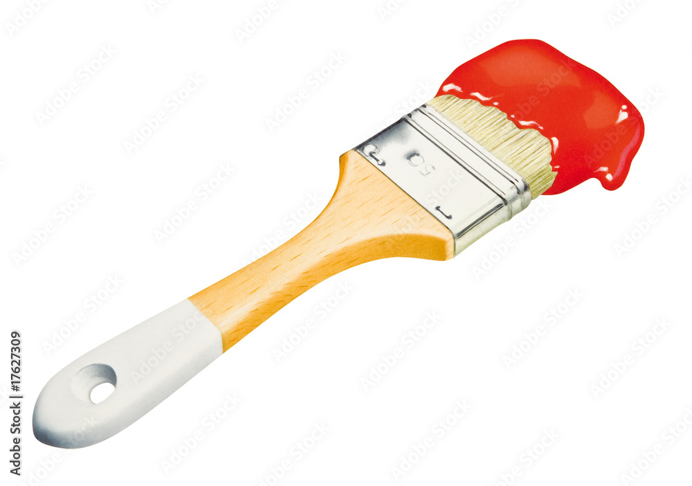 Pinsel mit Farbe Stock-Illustration | Adobe Stock