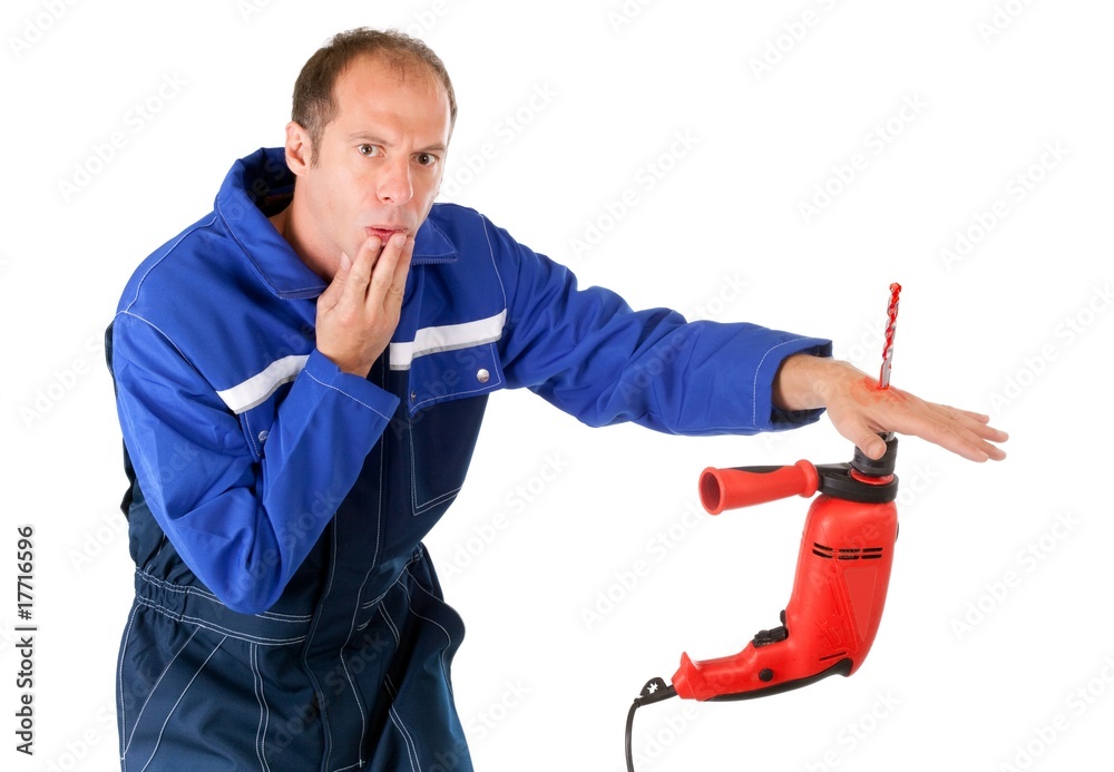 drill injury Stock Photo | Adobe Stock