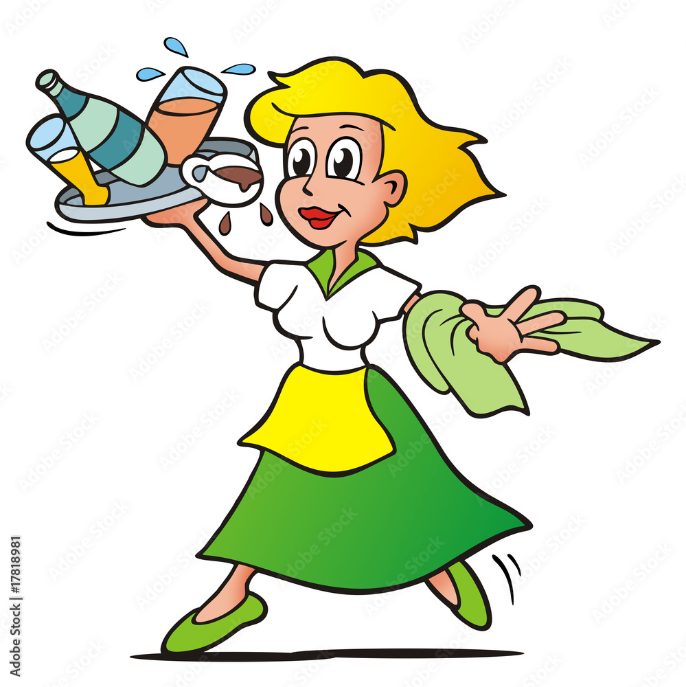 Bedienung und Service Stock-Illustration | Adobe Stock