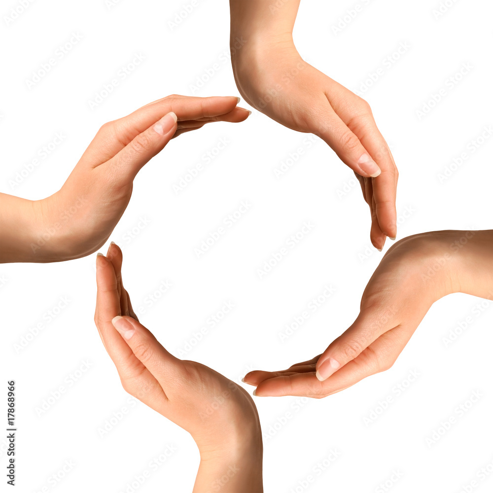 Hands Making a Circle Stock Photo | Adobe Stock