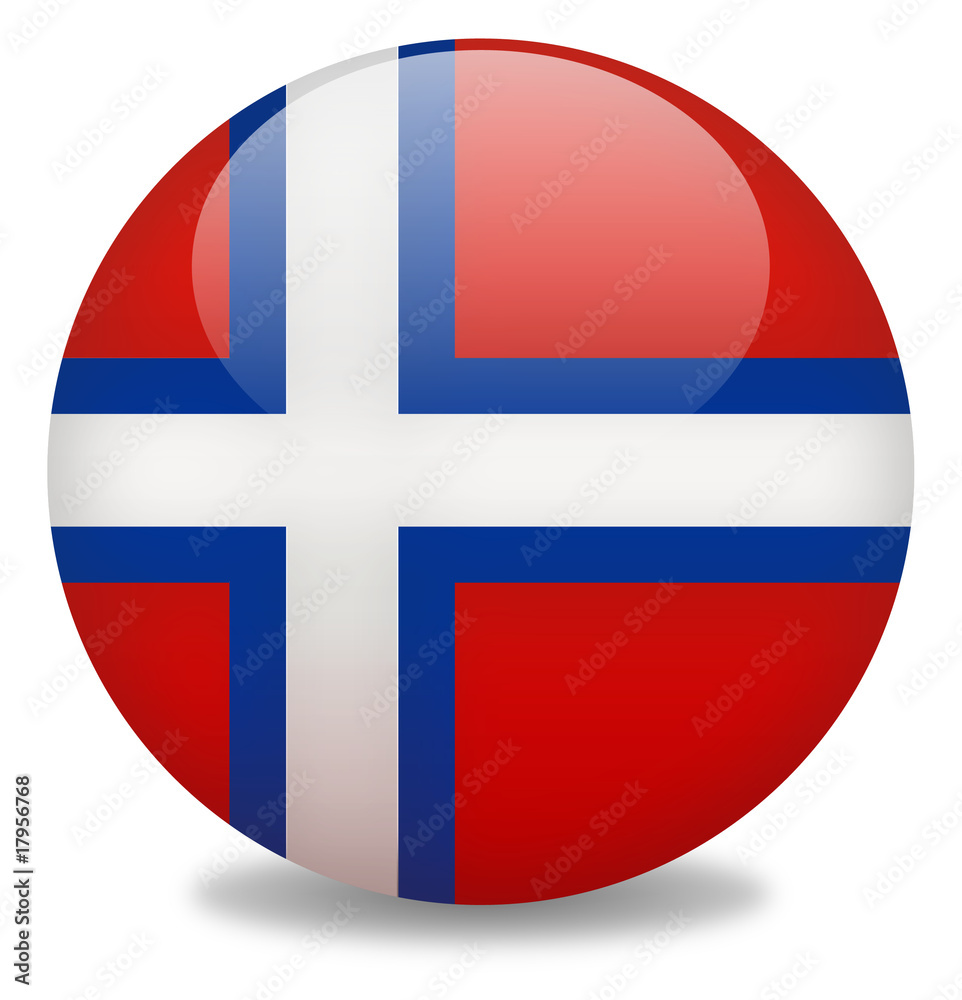 Norway Flag (Icon/Orb) Stock Illustration | Adobe Stock