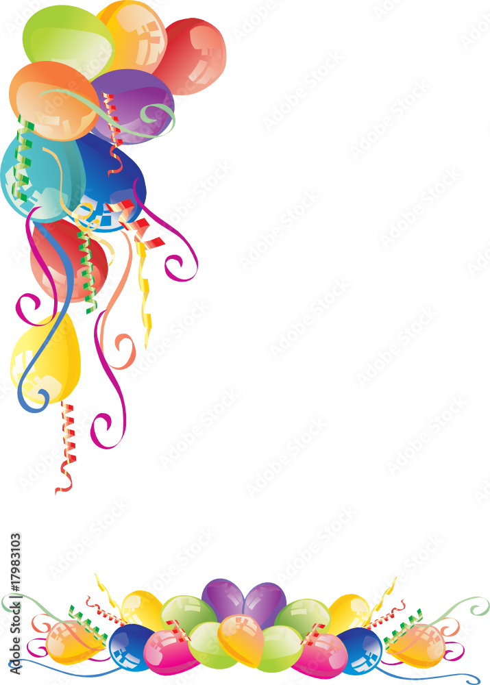 Balloon Corner Border