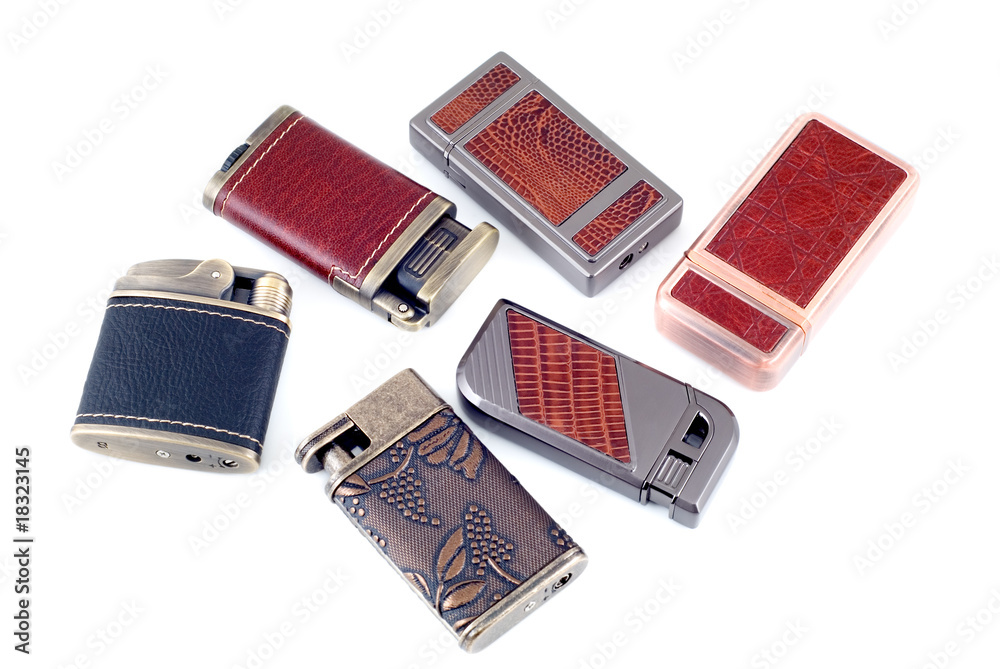 Four lighters Stock Photo | Adobe Stock