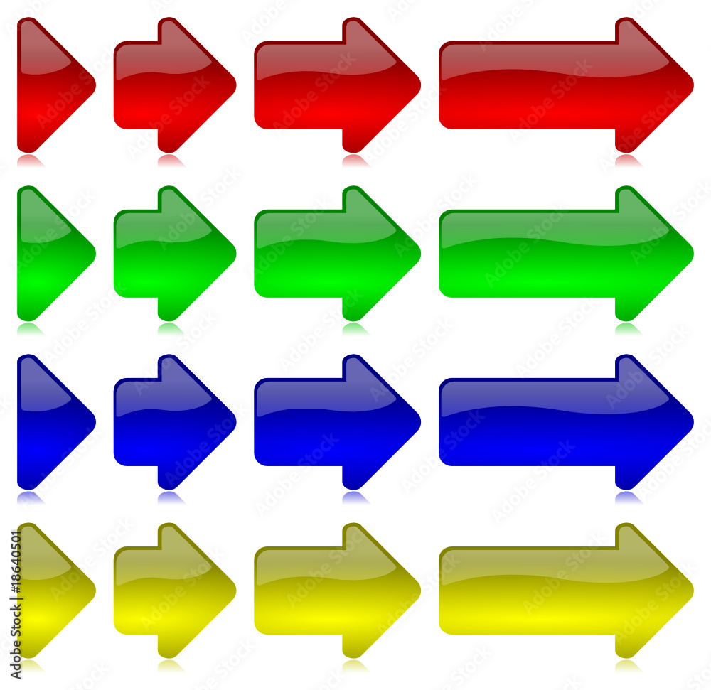 Frecce Vettoriali Colorate Progressive 2 Stock Vector | Adobe Stock