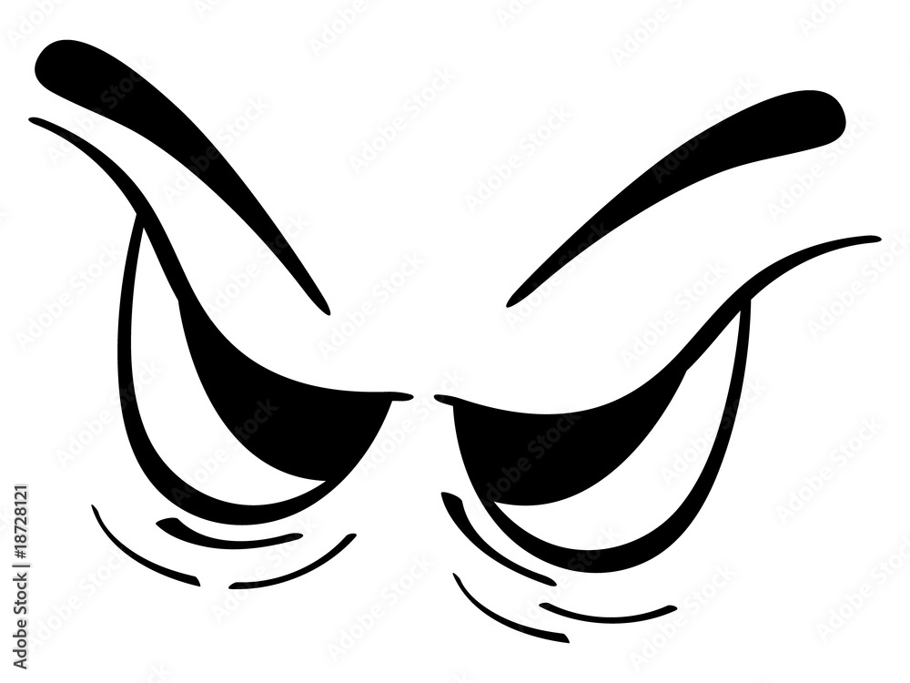 angry face vector illustration Stock Vector | Adobe Stock