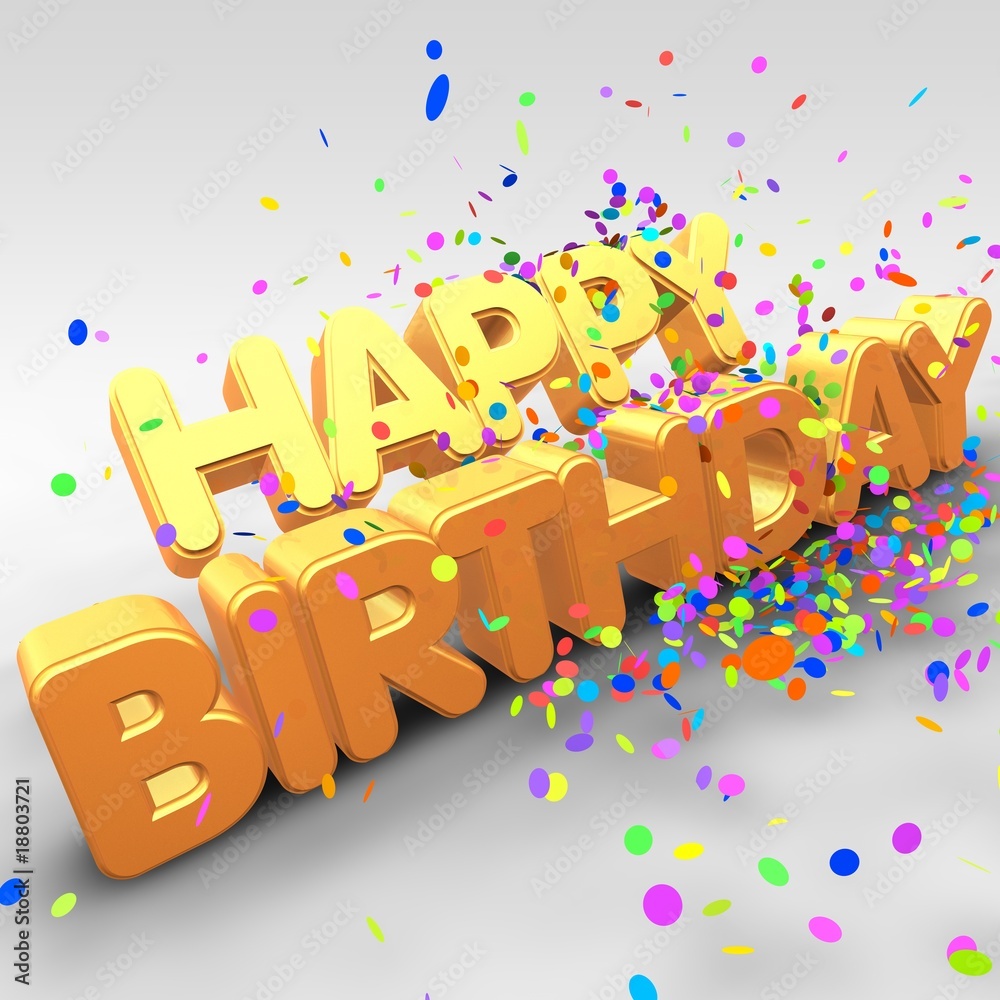 geburtstag Stock Illustration | Adobe Stock