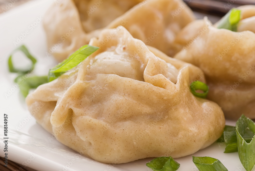 Asiatische Teigtaschen Stock Photo | Adobe Stock
