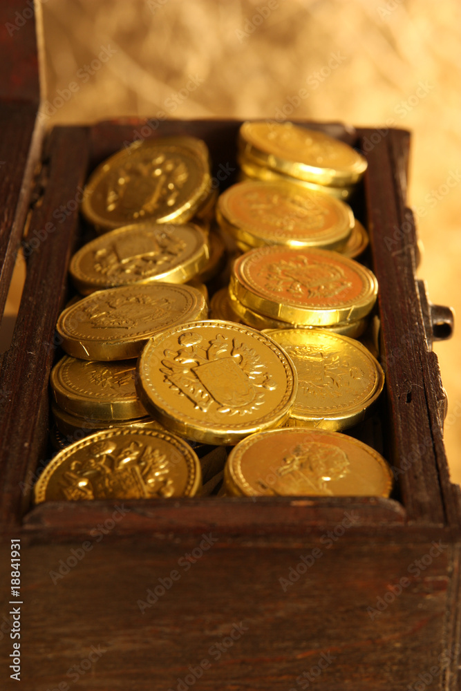 Gold Coins / Treasure Stock-Foto | Adobe Stock