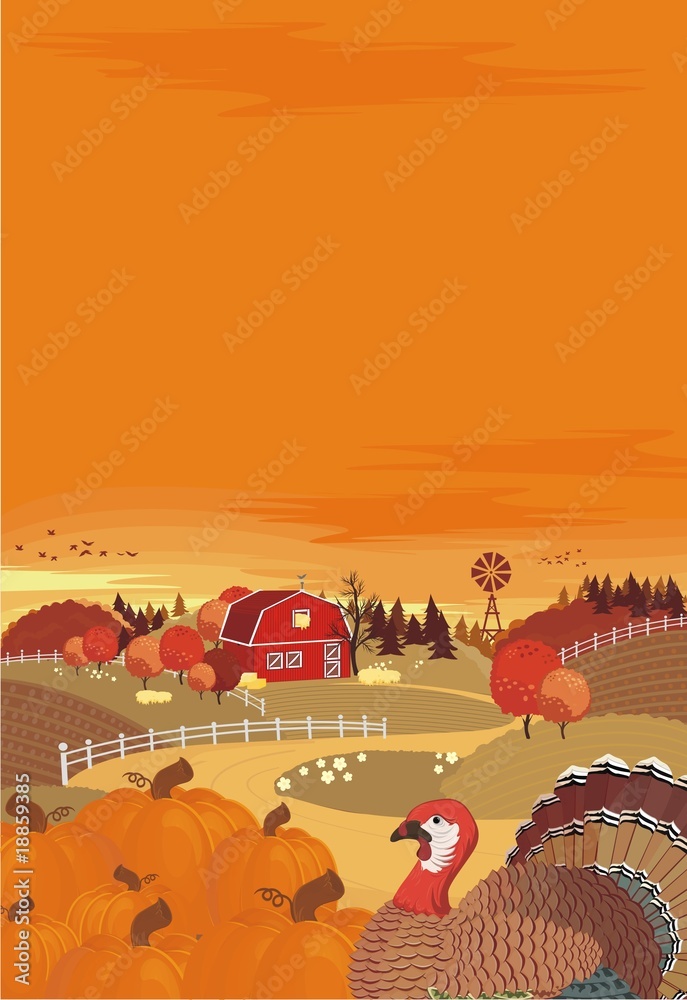 thanksgiving background Stock Vector | Adobe Stock