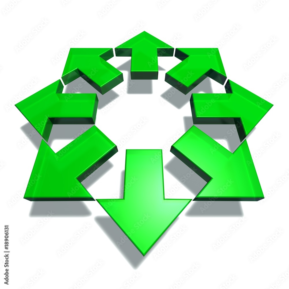 arrows expanding green Stock Illustration | Adobe Stock