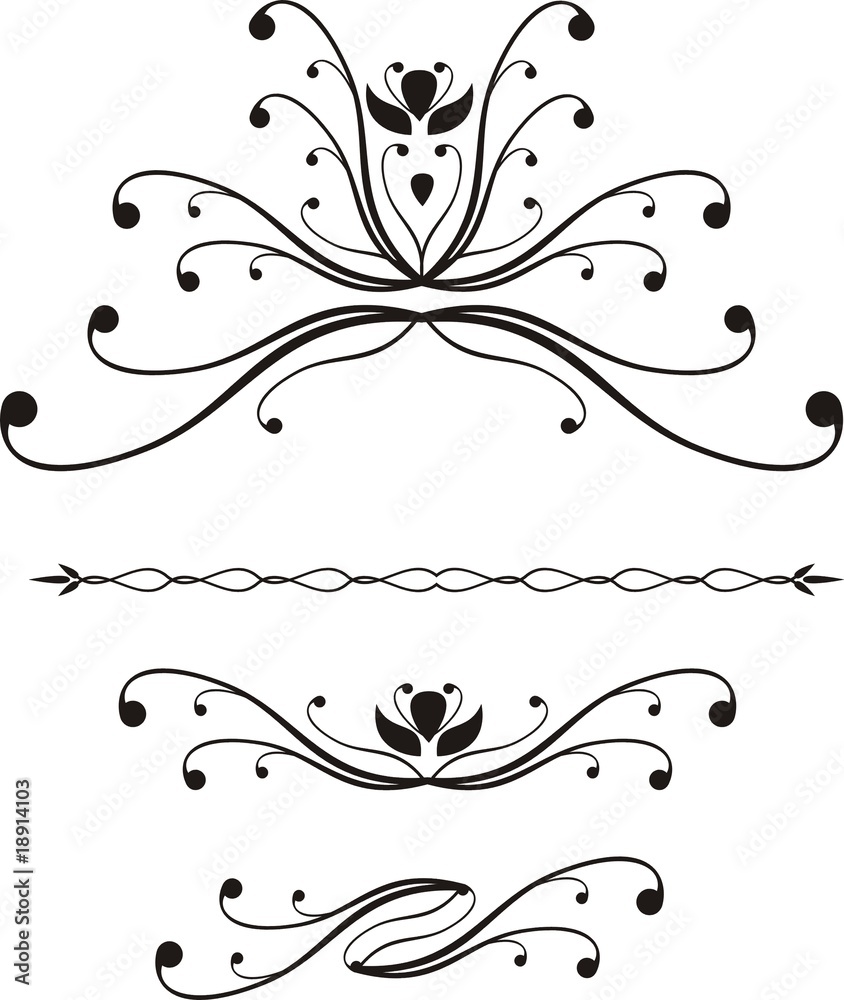 decorative spiral set scroll design elements Stock Vector | Adobe Stock decorative spiral set scroll design elements Stock Vector | Adobe Stock