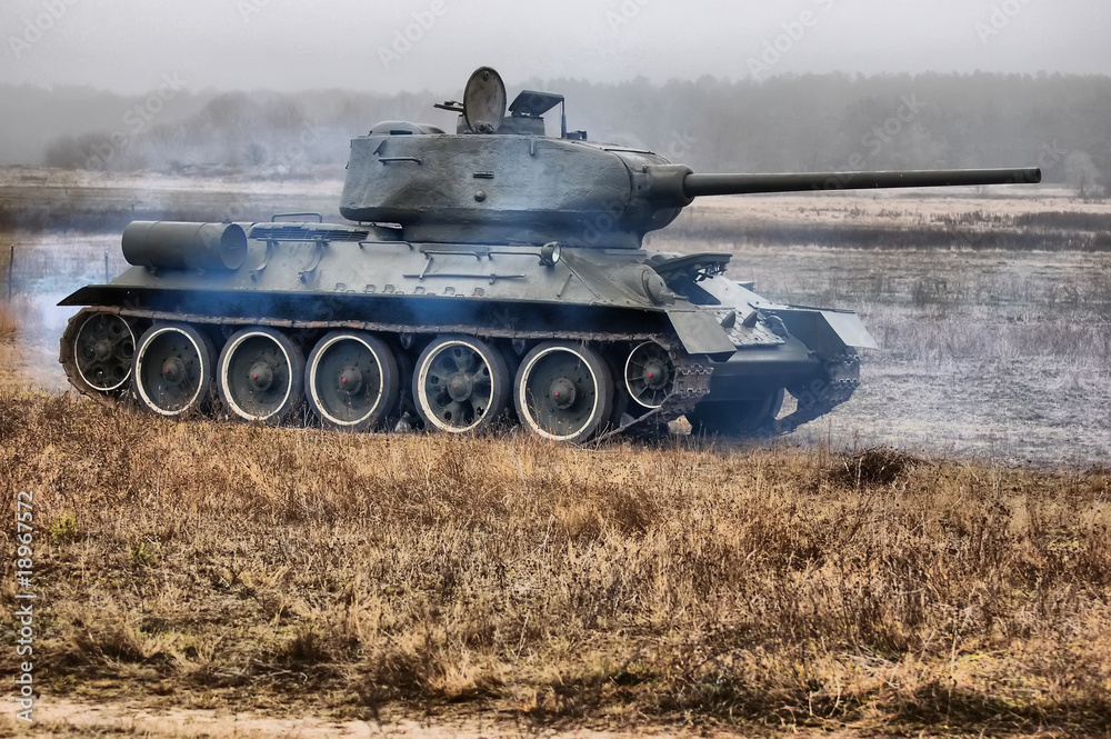 Soviet tank of WW2 Stock Photo | Adobe Stock